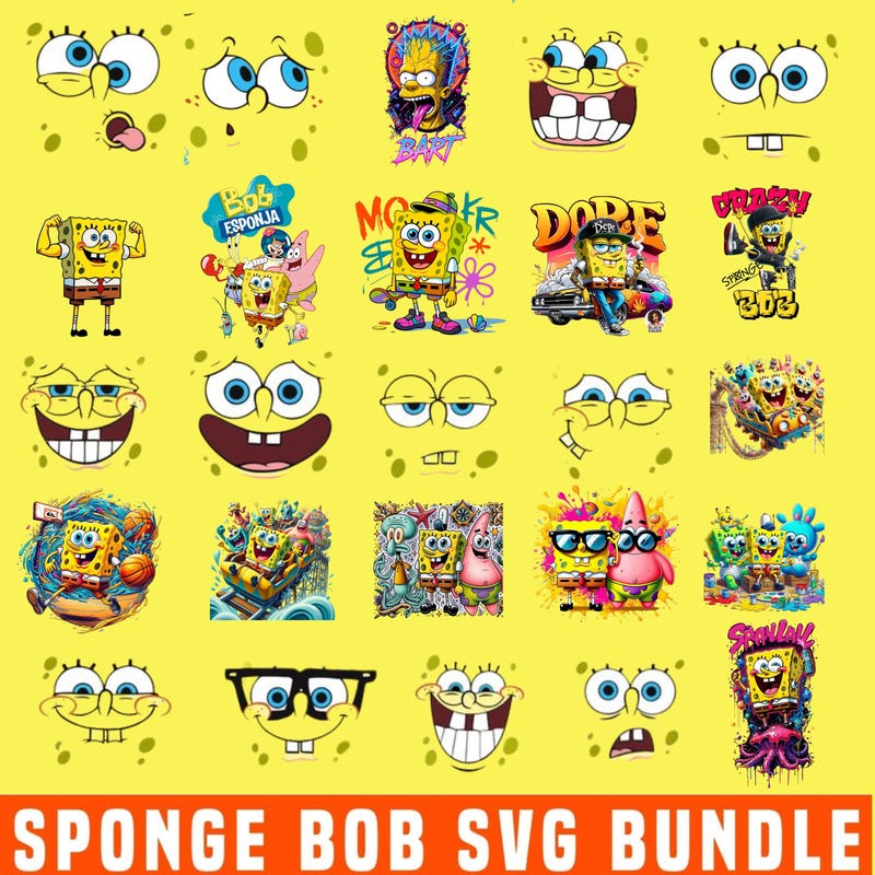Spongebob Glasses - Etsy UK