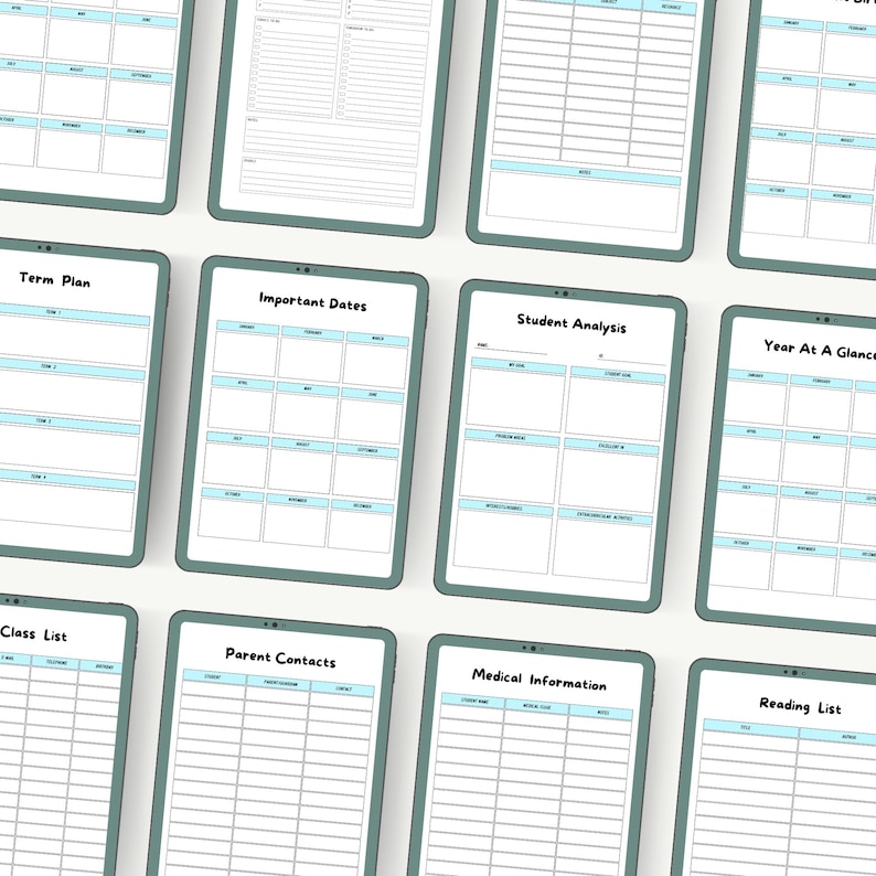 Teacher Planner 2026-2027 Digital Canva Editable, Lesson Planner ...