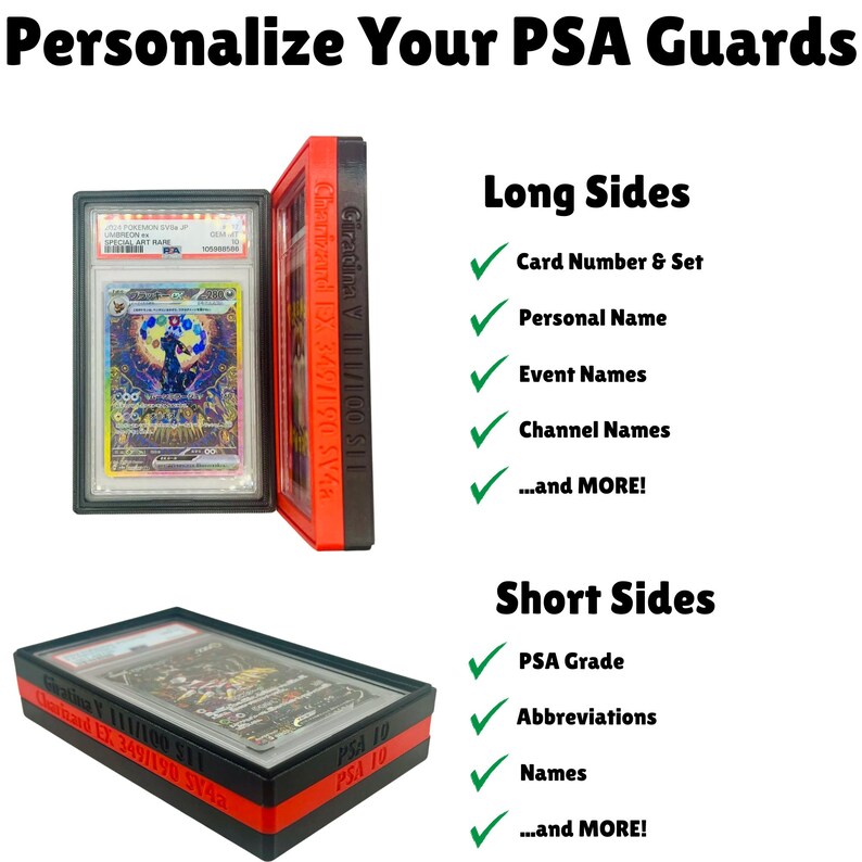 PSA Graded Card Slab Guard: Shock-absorbent TPU Protective Case ...