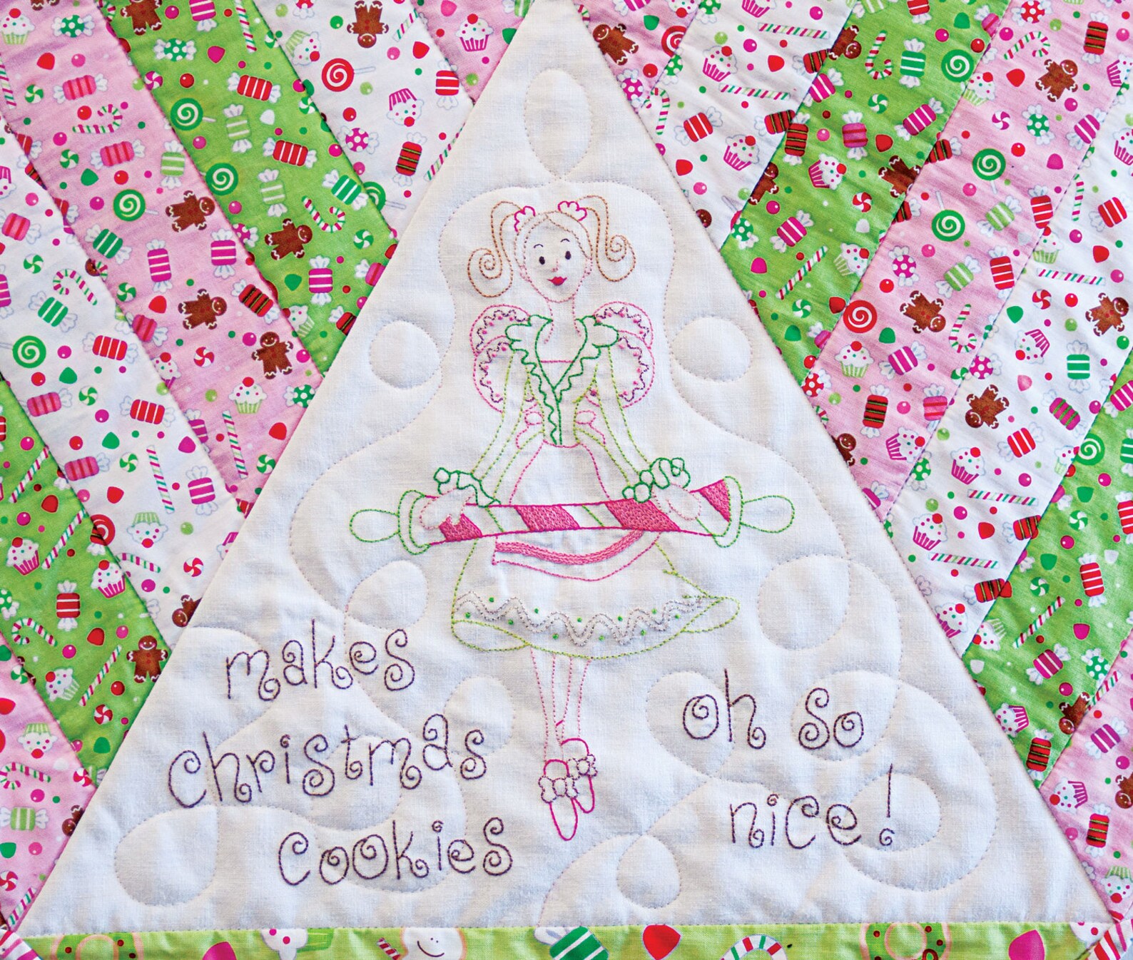 Christmas Angel Stitchery Table Topper PDF Pattern - Etsy