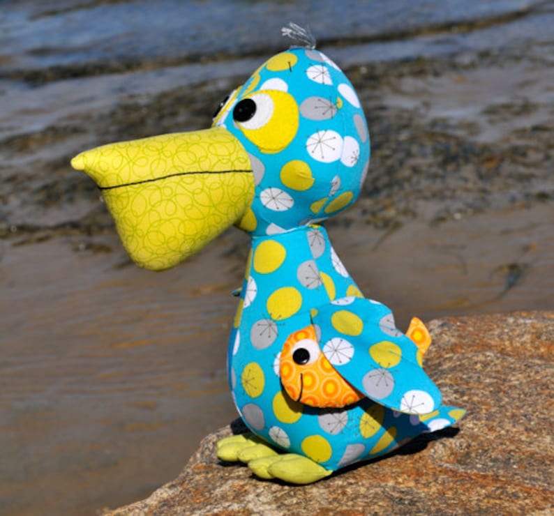 Paddy The Pelican Toy Softie Pdf Pattern Etsy