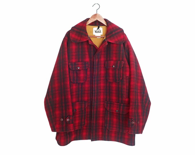 Buffalo Plaid Jacket / Hunting Jacket / 1960s Woolrich Wool Buffalo ...