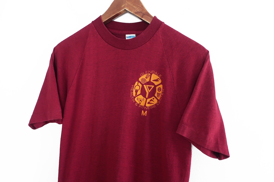 Vintage YMCA Shirt / Champion Blue Bar / 1970s Glendale YMCA Champion ...