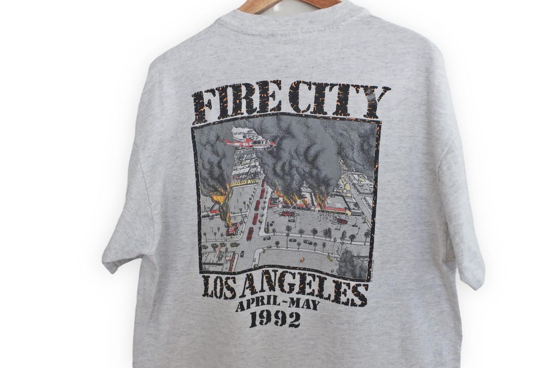 Vintage Los Angeles Shirt / LA Riots Shirt / 1990s Los Angeles Riots ...