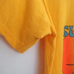 Vintage Surf Shirt / 70s T Shirt / 1970s Hawaii Surfer Yellow Cotton ...