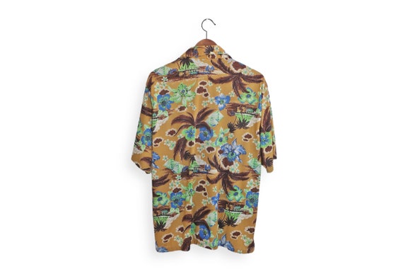 Hang Ten shirt / Hawaiian shirt / 1970s Hang Ten Hibi… - Gem