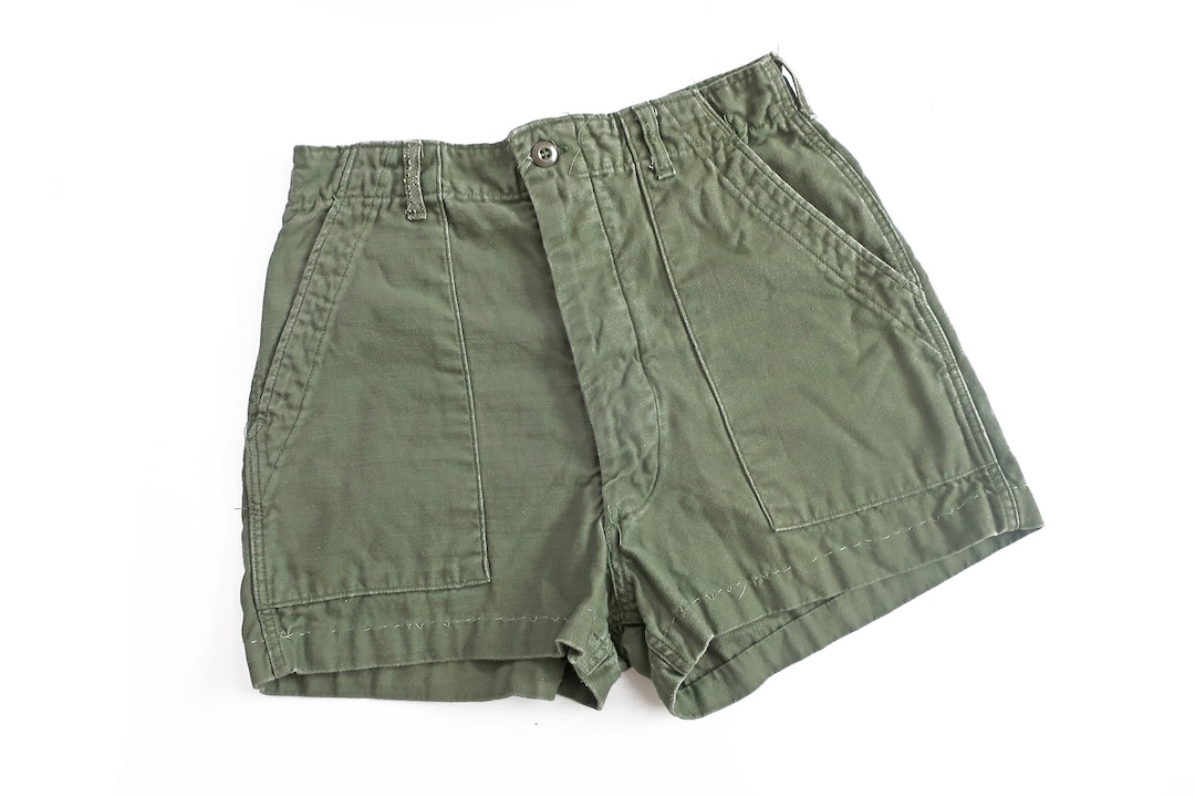Vintage Army Shorts / OG 107 Shorts / 1970s US Army OG 107 Cotton ...