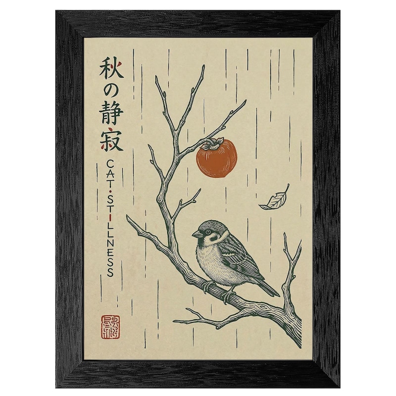 Japanese Persimmon Art - Etsy