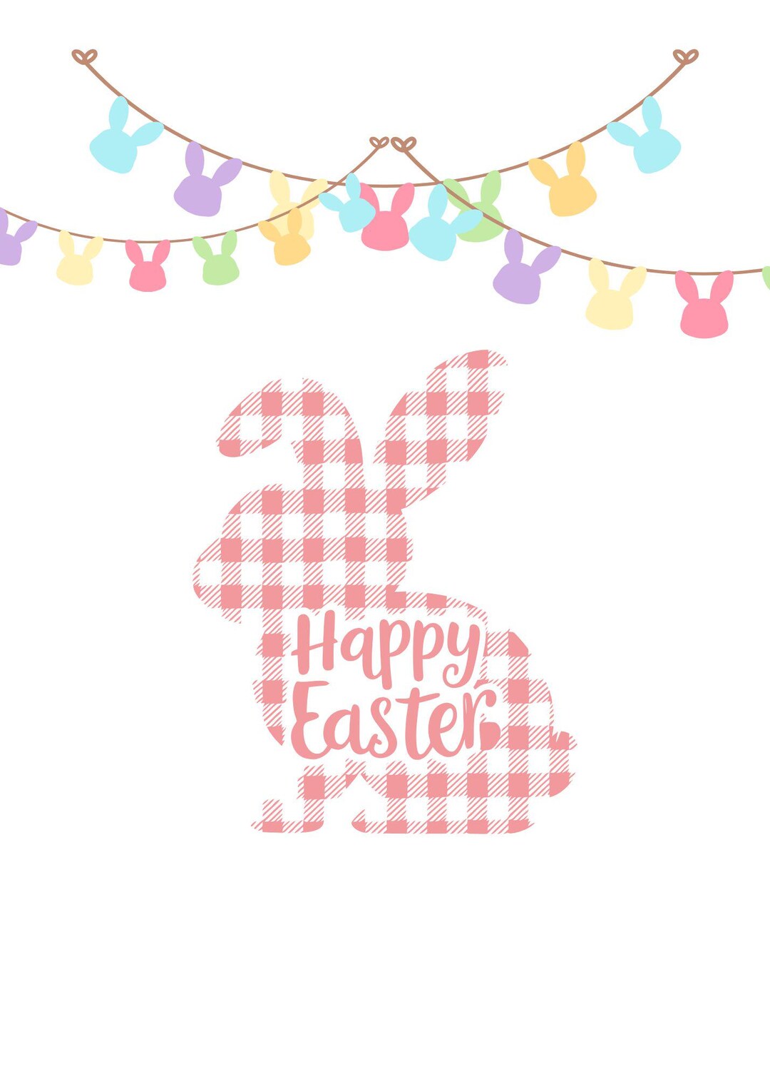 Printable Easter Card, Digital Happy Easter Greeting, Instant Download ...