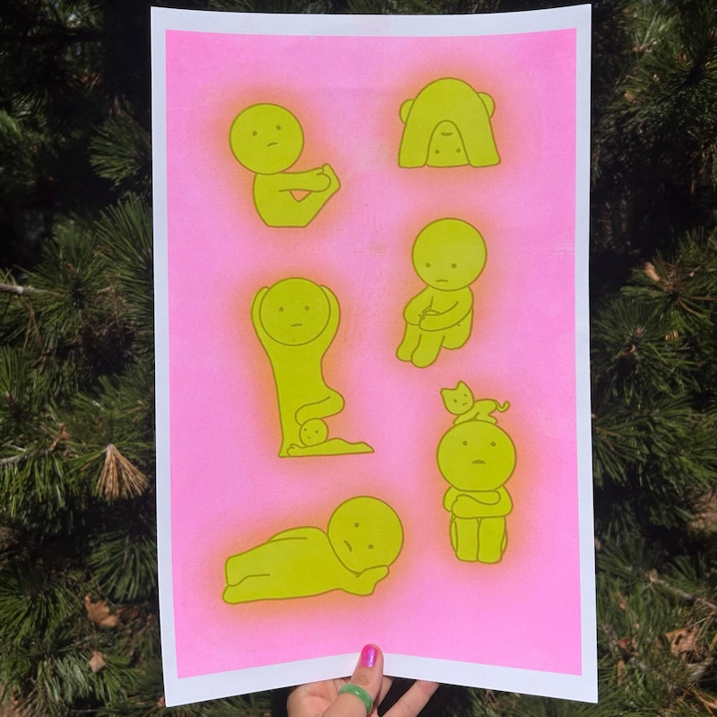Smiski Drawing - Etsy