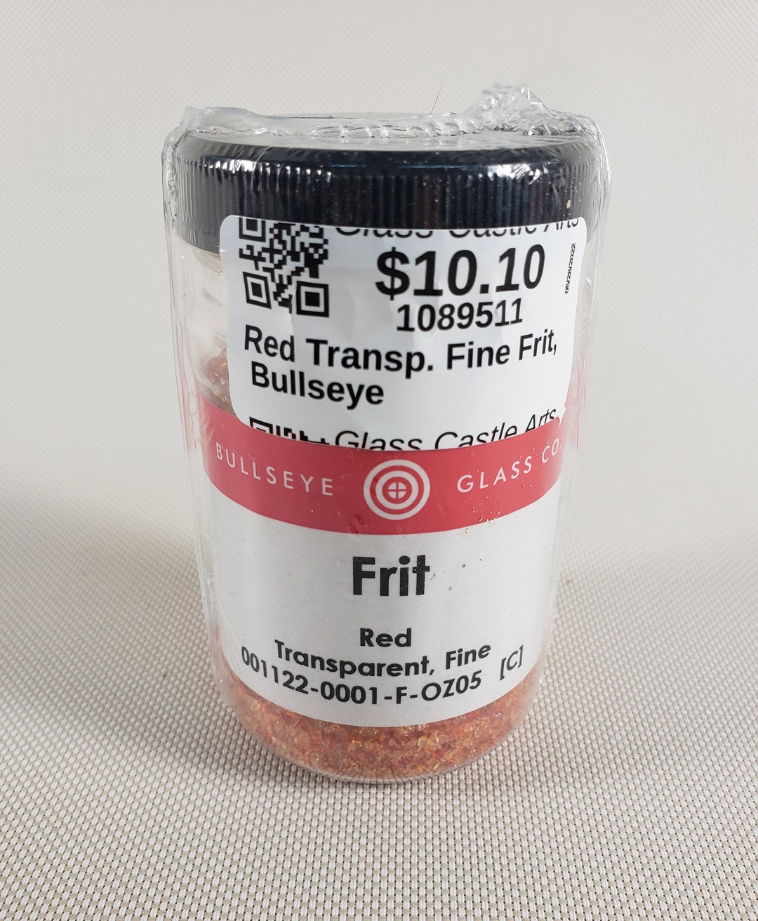 RED - Bullseye 90 COE Frit 5 Oz. Jar - Transparent Red Fine Frit 001122 ...
