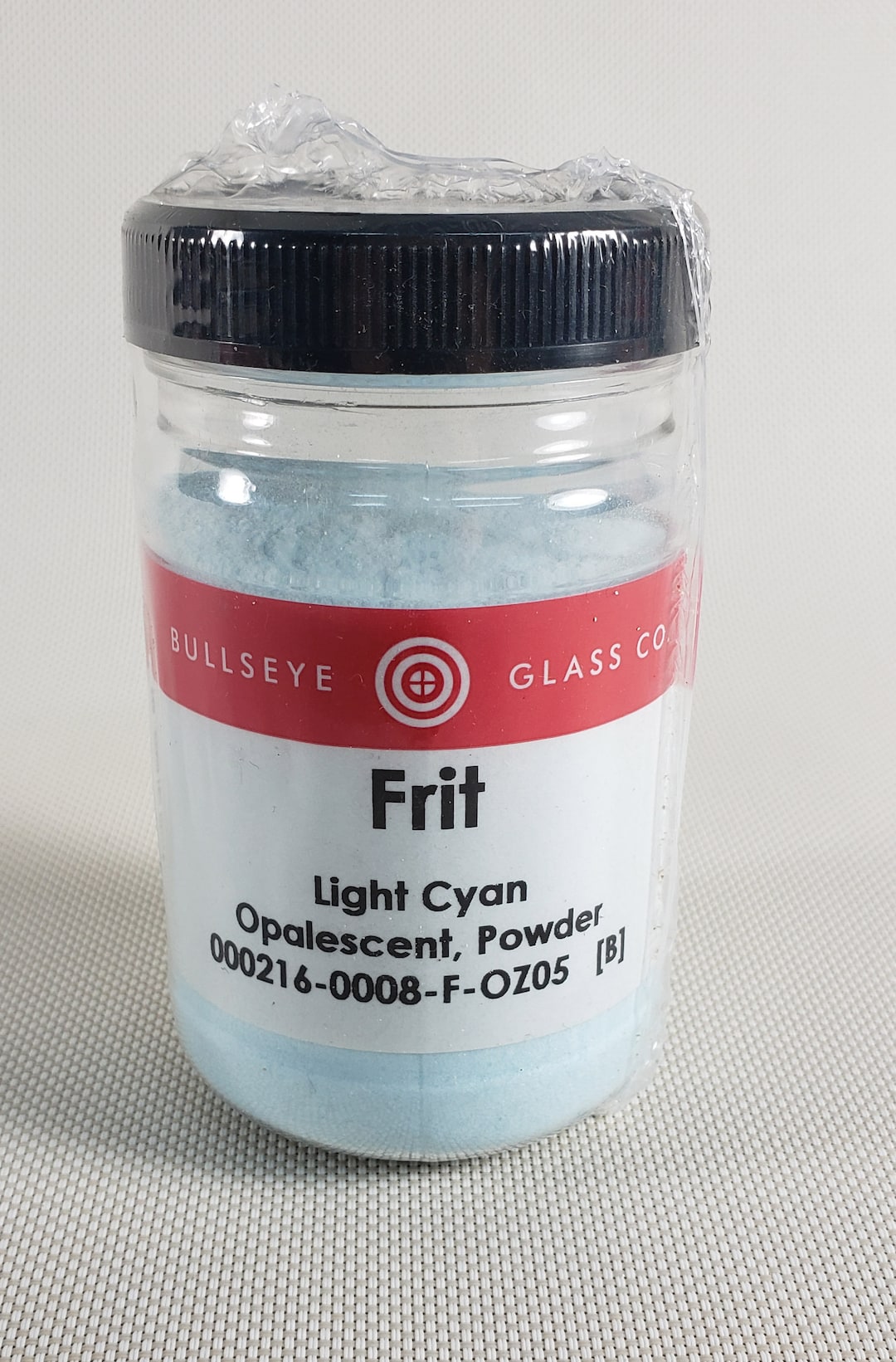 LIGHT CYAN - Bullseye 90 COE Frit 5 Oz. Jar - Light Cyan Opalescent ...