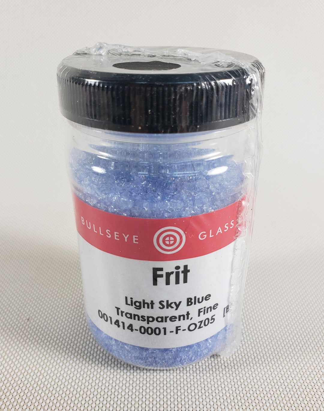 Light SKY BLUE - Bullseye 90 COE Frit 5 Oz. Jar - Transparent Light Sky ...
