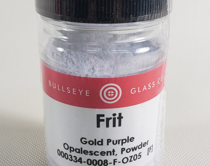 GOLD PURPLE - Bullseye 90 COE Frit 5 Oz. Jar - Opalescent Gold Purple ...
