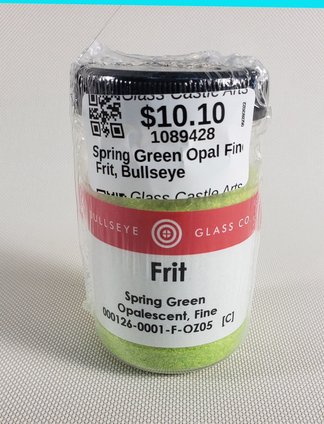 SPRING GREEN - Bullseye 90 COE Frit 5 Oz. Jar - Opalescent Spring Green ...