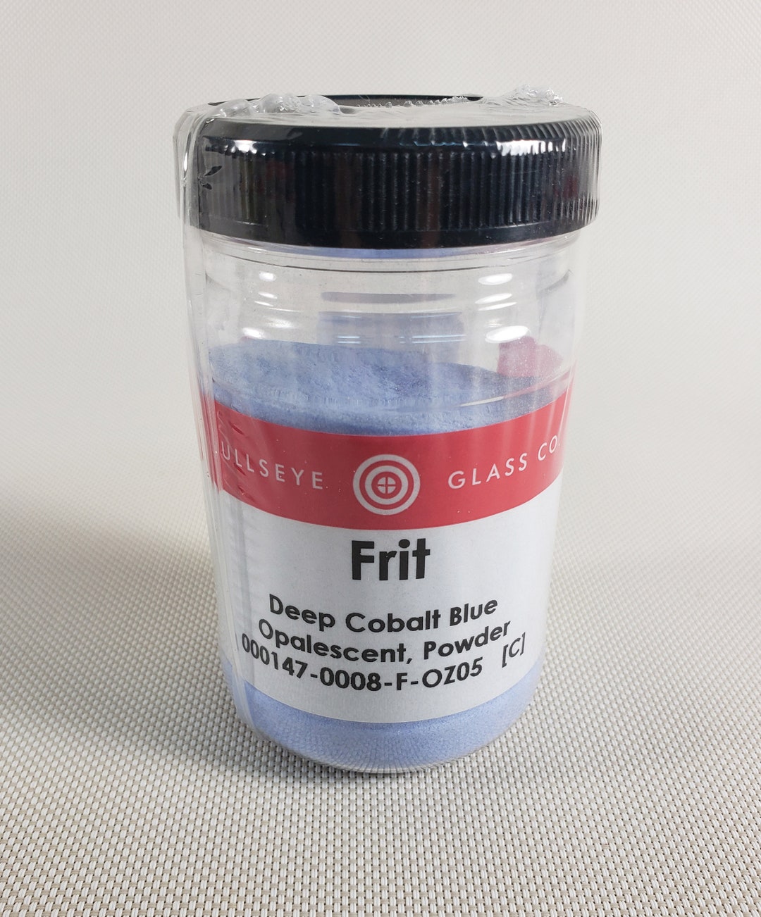 DEEP COBALT - Bullseye 90 COE Frit 5 Oz. Jar - Opalescent Deep Cobalt ...