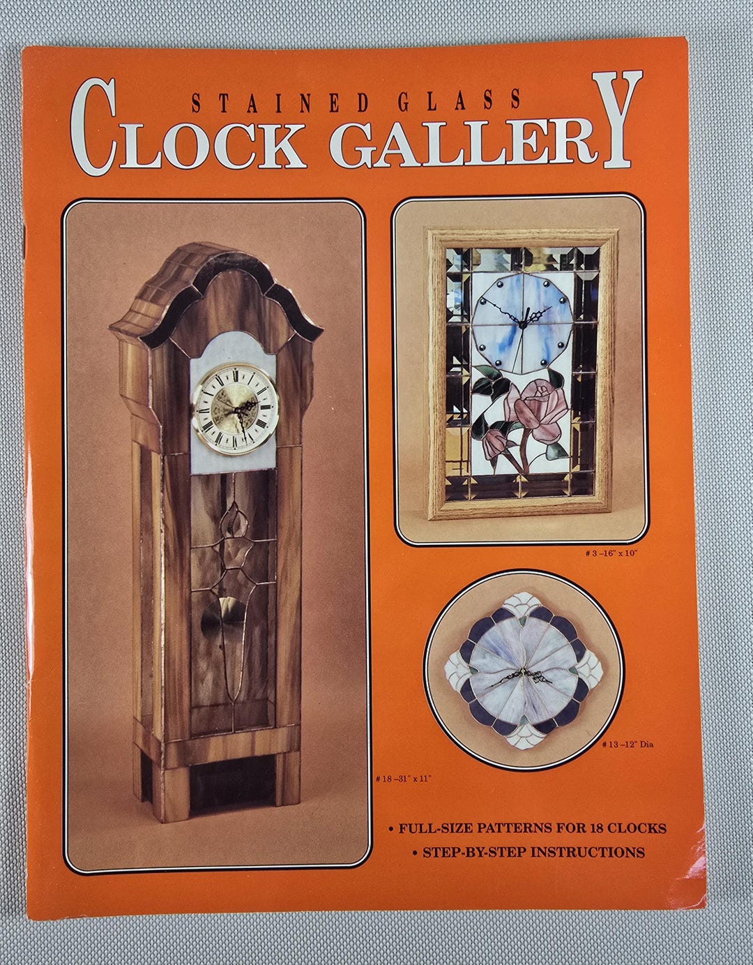Stained Glass Clock Gallery Pattern Book, Wardell Publications, #11580 ...