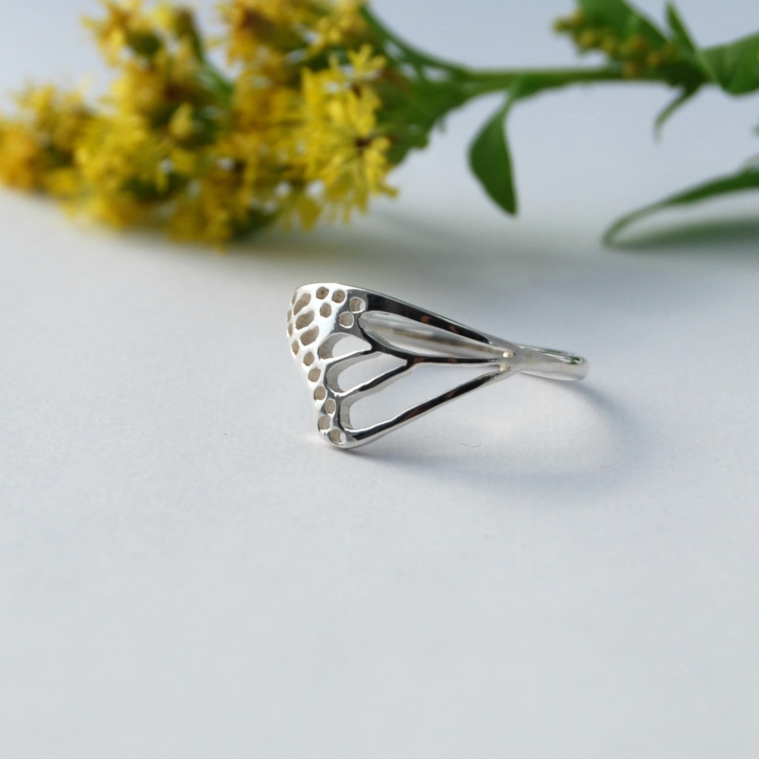 Monarch Wing Ring Sterling Monarch Ring Wing Ring - Etsy Australia