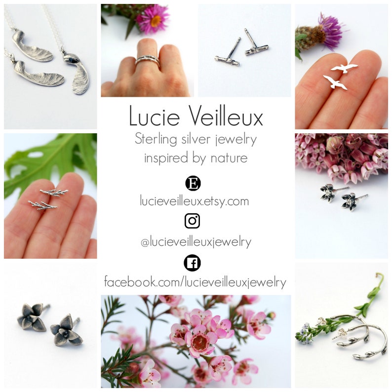 Silver Maple Seed - Sterling Silver Samara - Silver Disamara - Samara ...