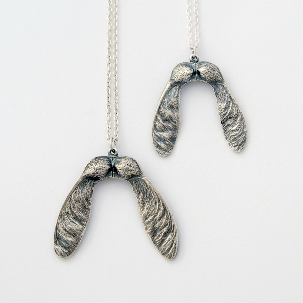 Silver Maple Seed Sterling Silver Samara Silver Disamara | Etsy