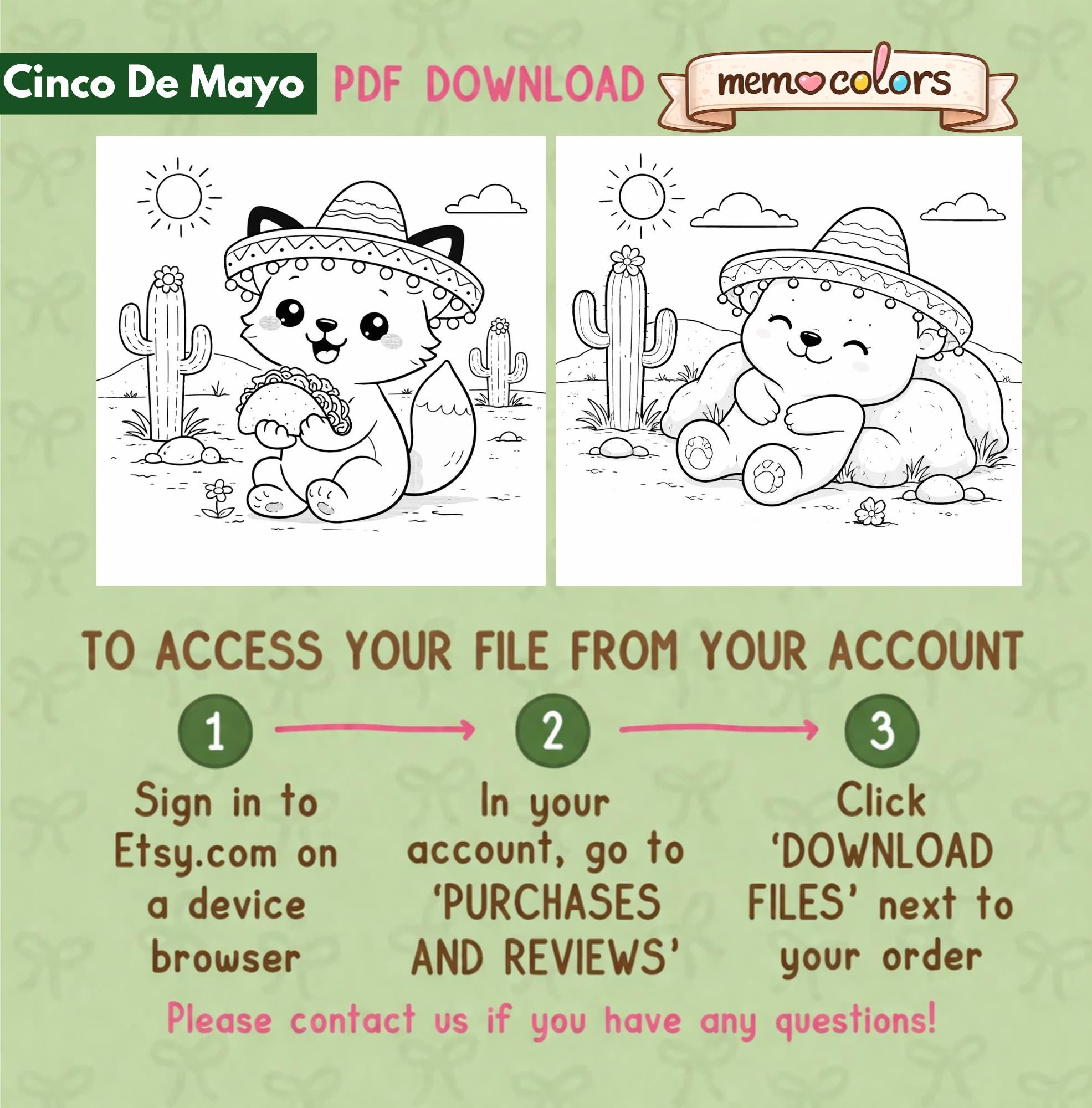 Fiesta Coloring Pages Printable, Cinco De Mayo Coloring Book PDF ...