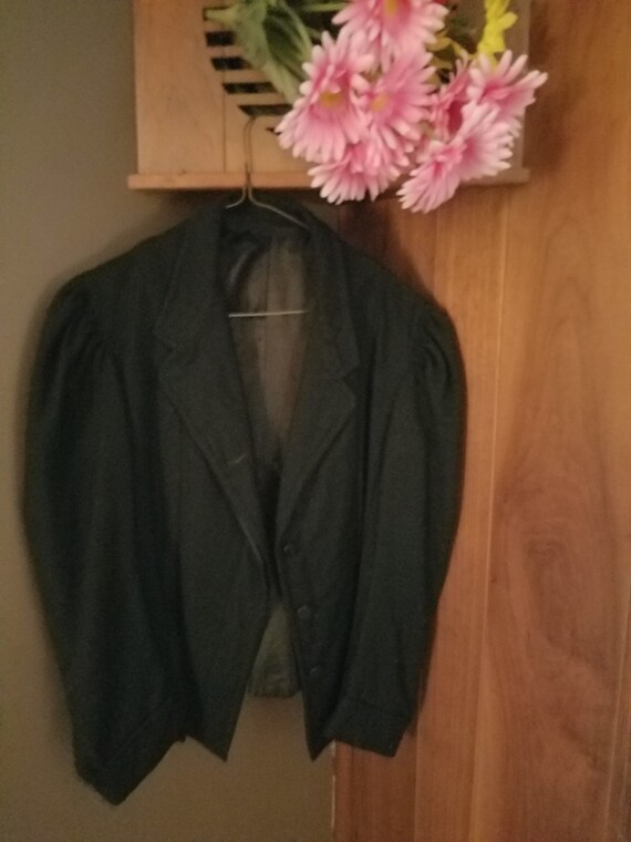 VICTORIAN BLACK wool walking jacket Washington DC - Gem