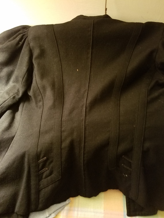 VICTORIAN BLACK wool walking jacket Washington DC - Gem
