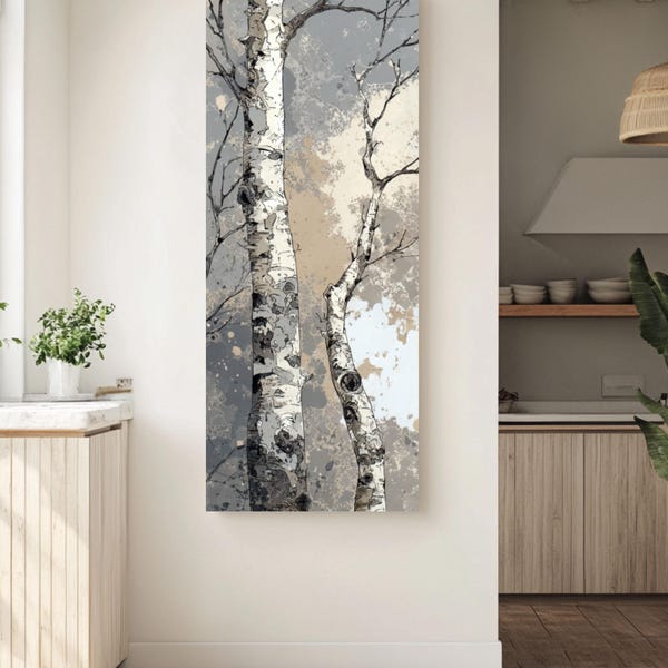 Birch Tree Painting - Etsy