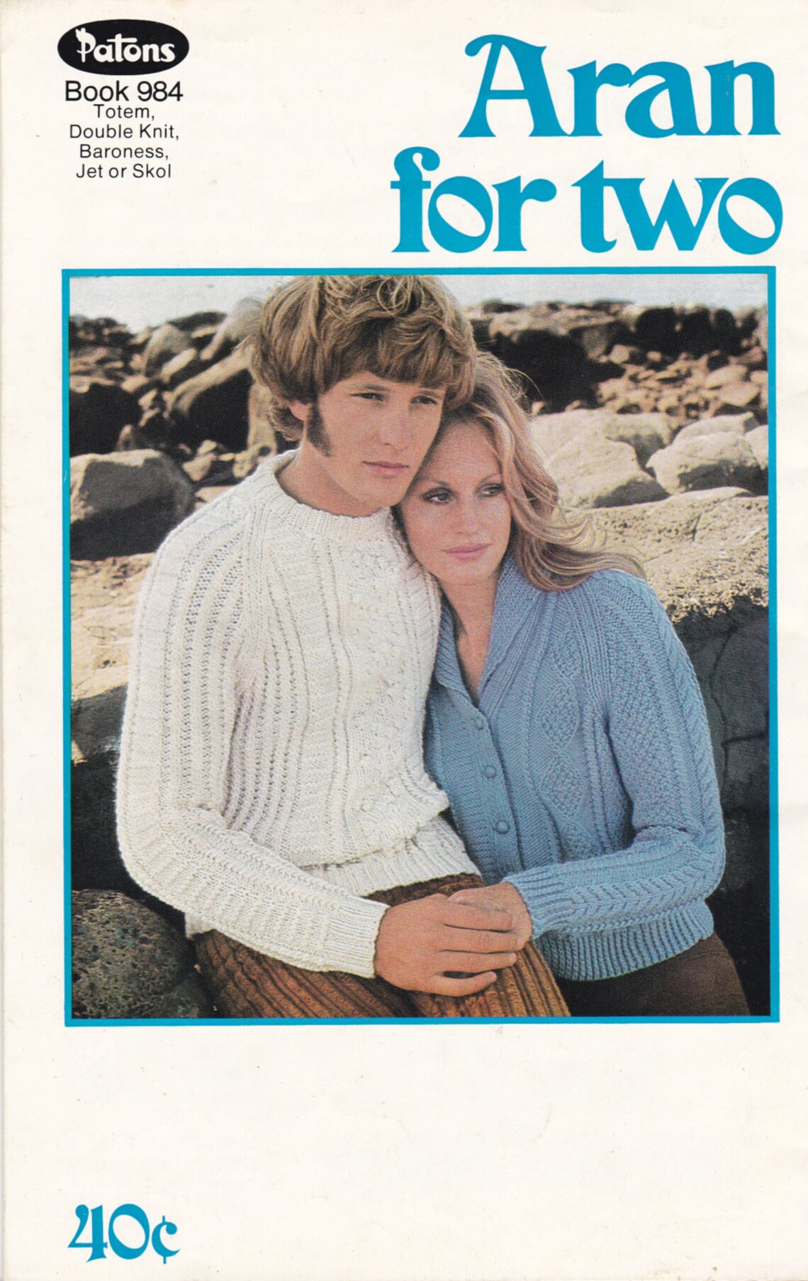 Paton's Aran for Two, Knitting Pattern Book No 984 Vintage 1970s - Etsy