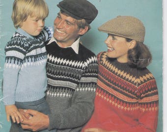 Paton's Aran for Two, Knitting Pattern Book No 984 Vintage 1970s - Etsy