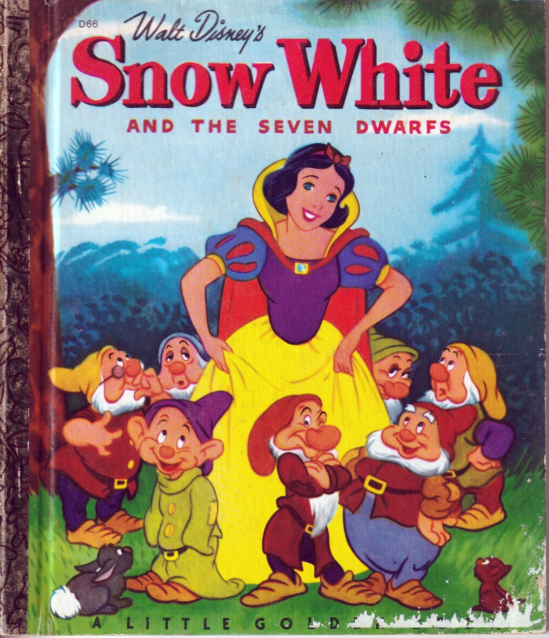 Snow White and the Seven Dwarfs Little Golden Book Vintage 1970s - Etsy