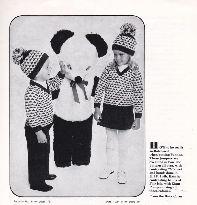 Patons Knitting Pattern No 976 in Totem A Small World in Totem Toddlers ...