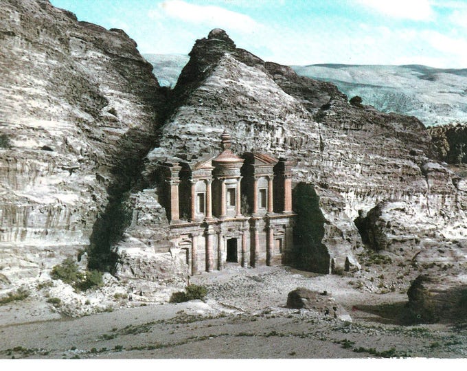 Postcard of Ed Deir - Petra Jordan - Jordan - Postcard - Vintage 1970s ...
