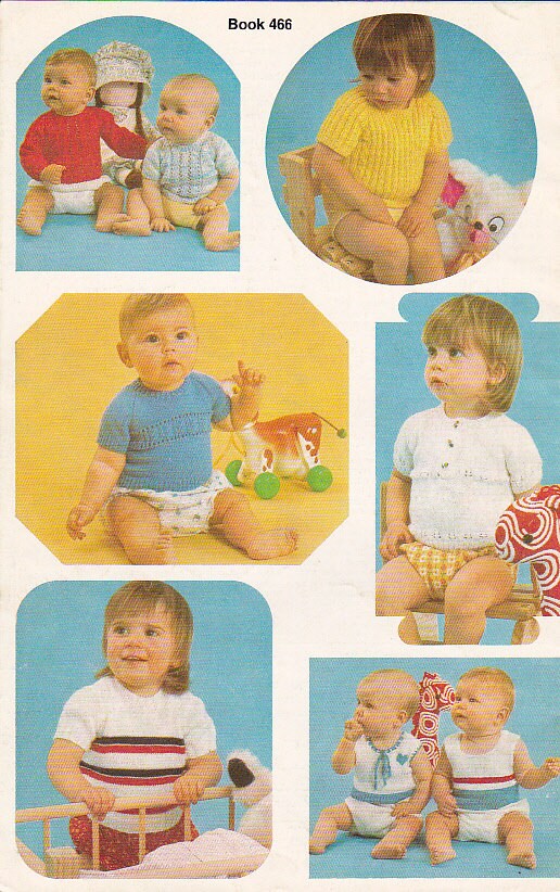 Patons 7 Favourite Summer Yarns for Baby Knitting Pattern No 466 ...