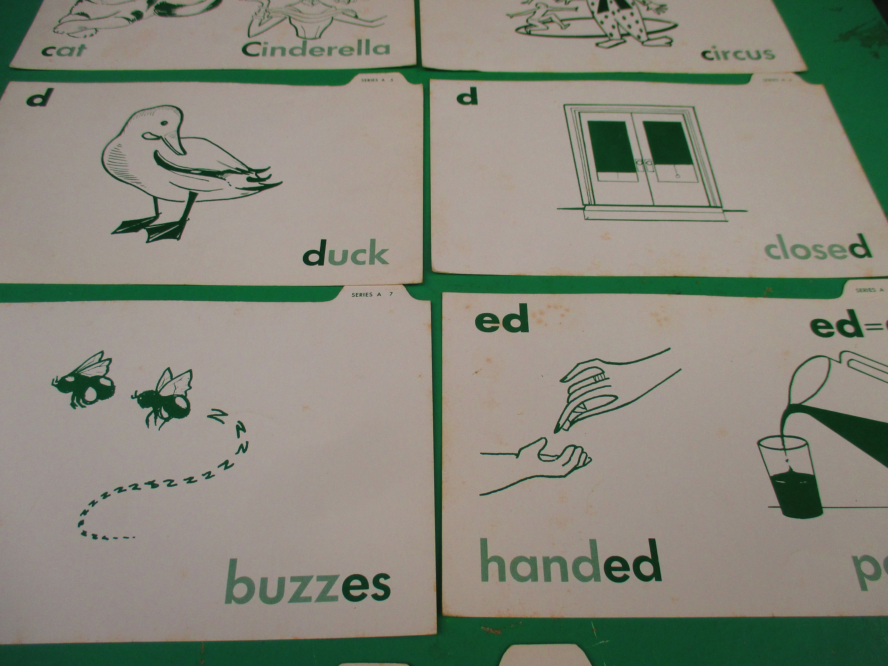 1950s Vintage Uno Phonics Game Cards Letters 10 Cards - Etsy