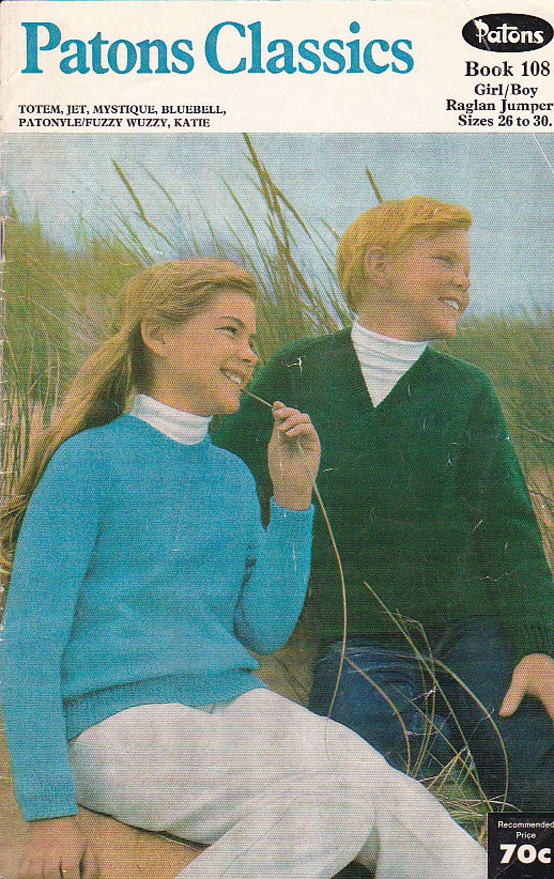 Patons Childrens Knitting Book No 108 Vintage 1970's - Patons Classics ...