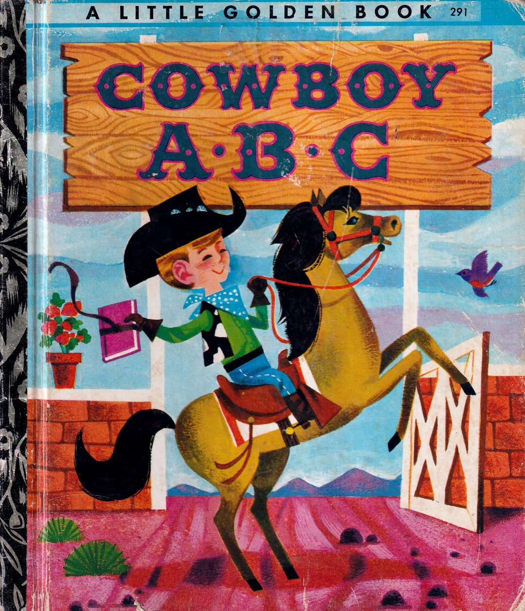 Cowboy ABC Vintage Little Golden Book 1973 Australian Edition - Etsy