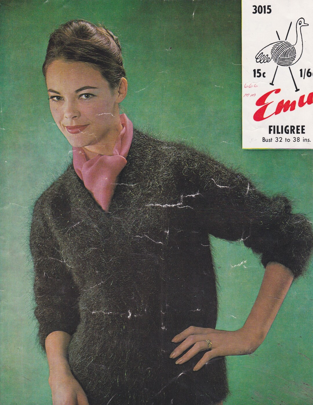3 Emu Knitting Patterns for Women No 3015, 3018, 3060 Vintage 1960s - Etsy
