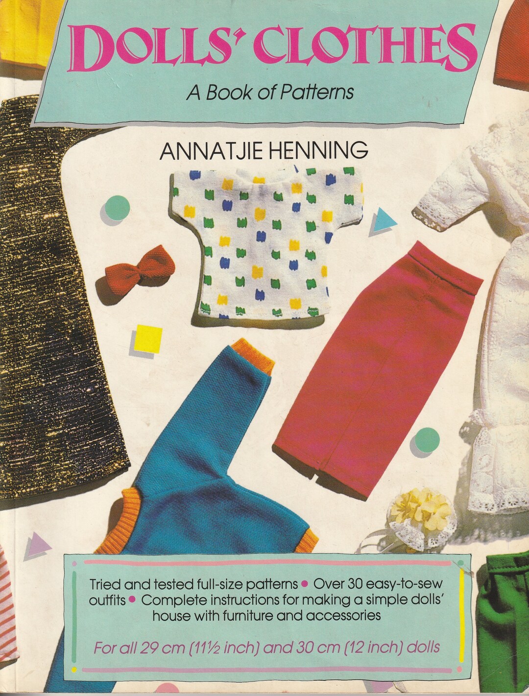 1980's Craft Sewing Patterns - Dolls Clothes Annatjie Henning A Book of ...