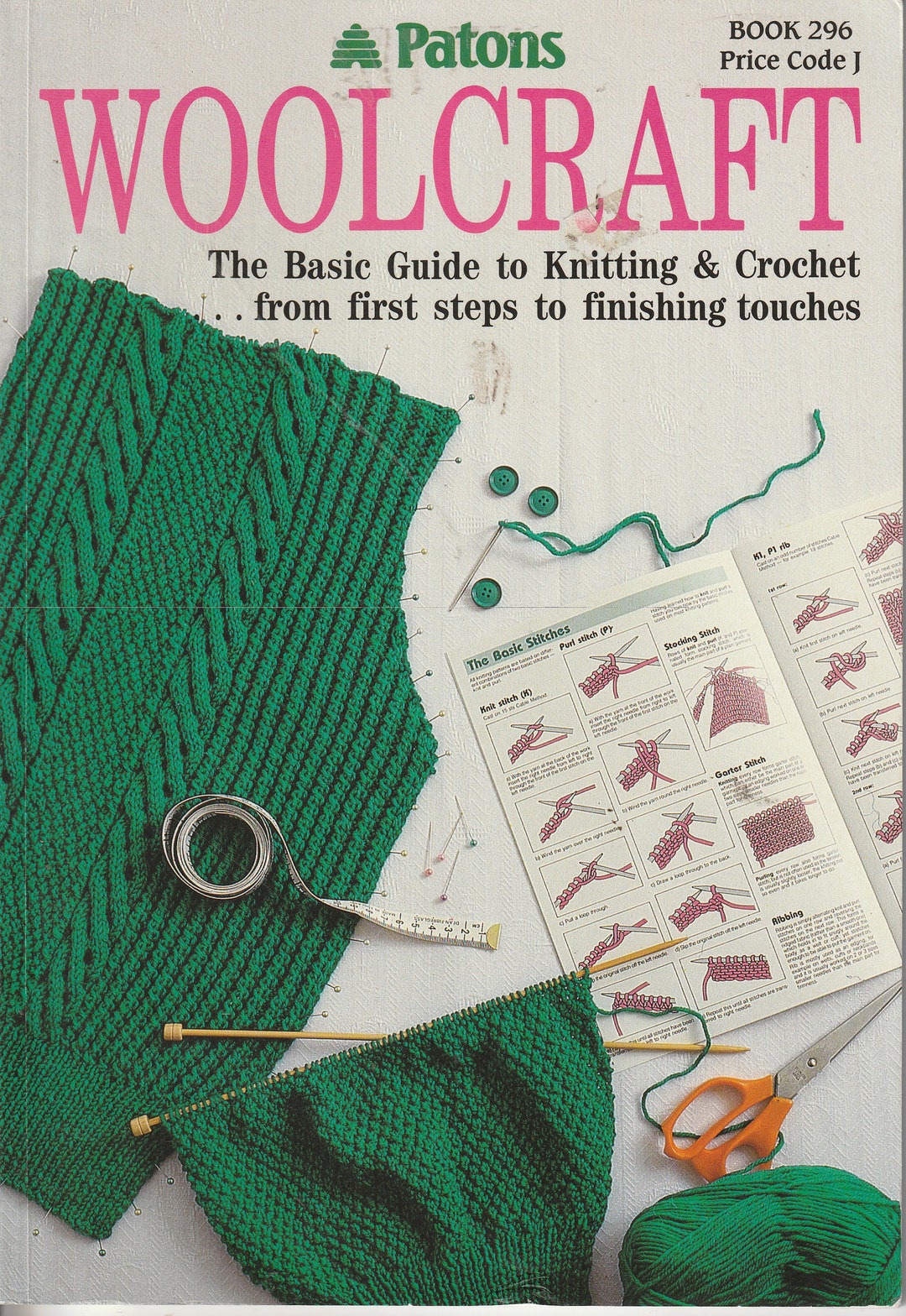 Woolcraft Knitting, Crochet Pattern Book From Patons - Vintage 1980's ...