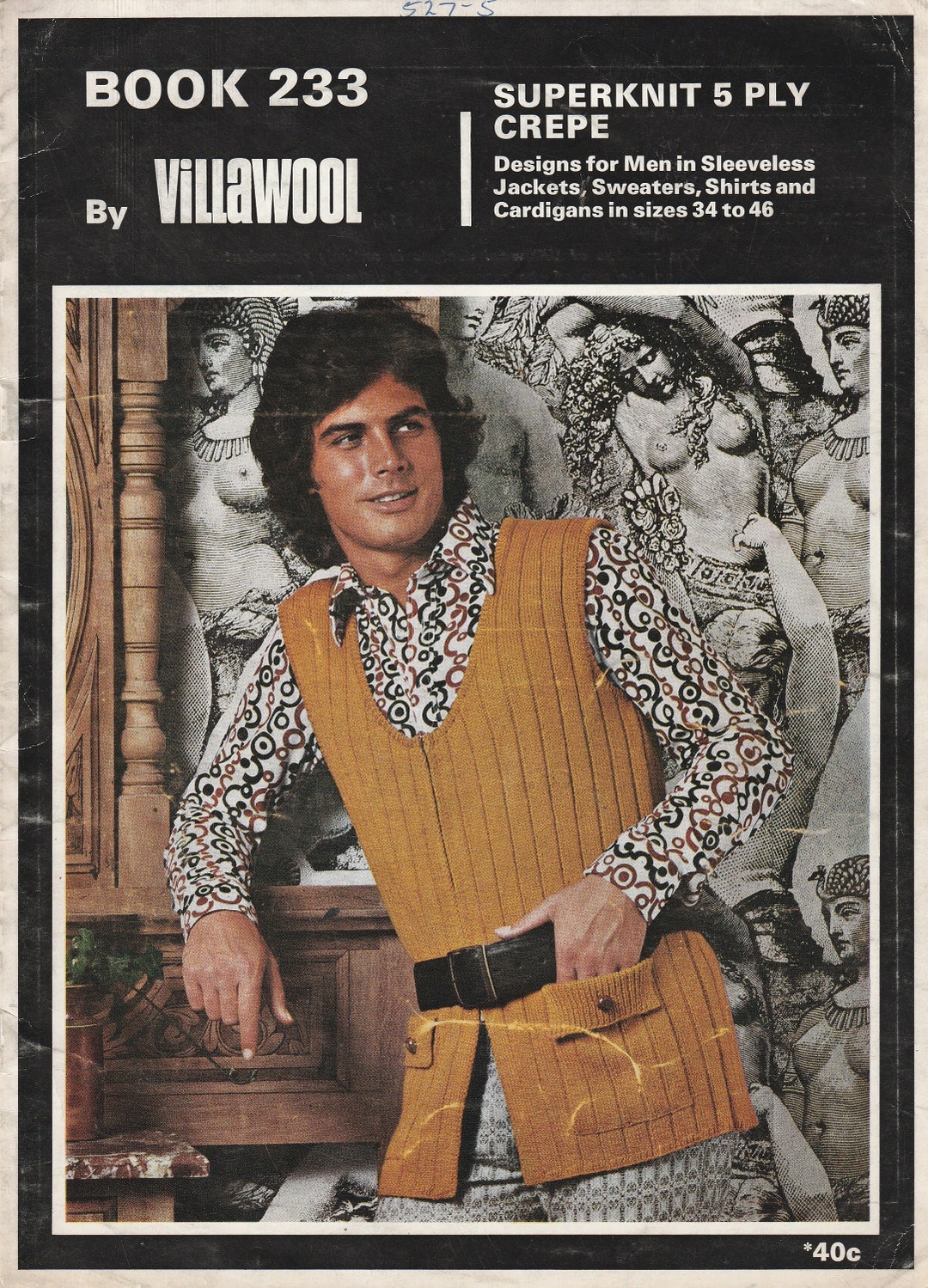 Villawool Men's Knitting Pattern Book No 233 Vintage 1970s - Etsy