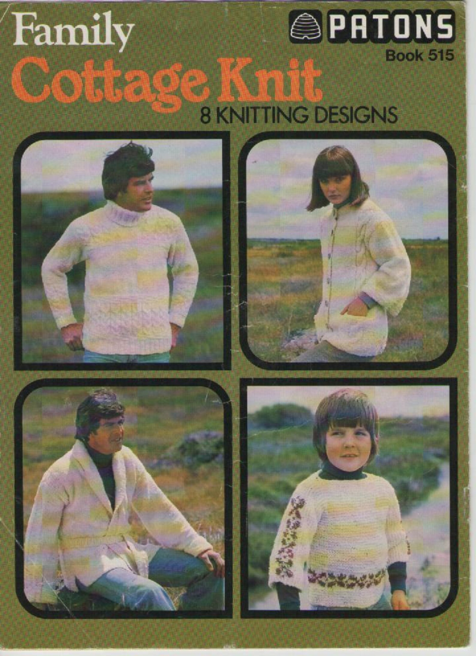 ON SALE Patons Knitting Pattern Family Cottage Knit Vintage - Etsy ...