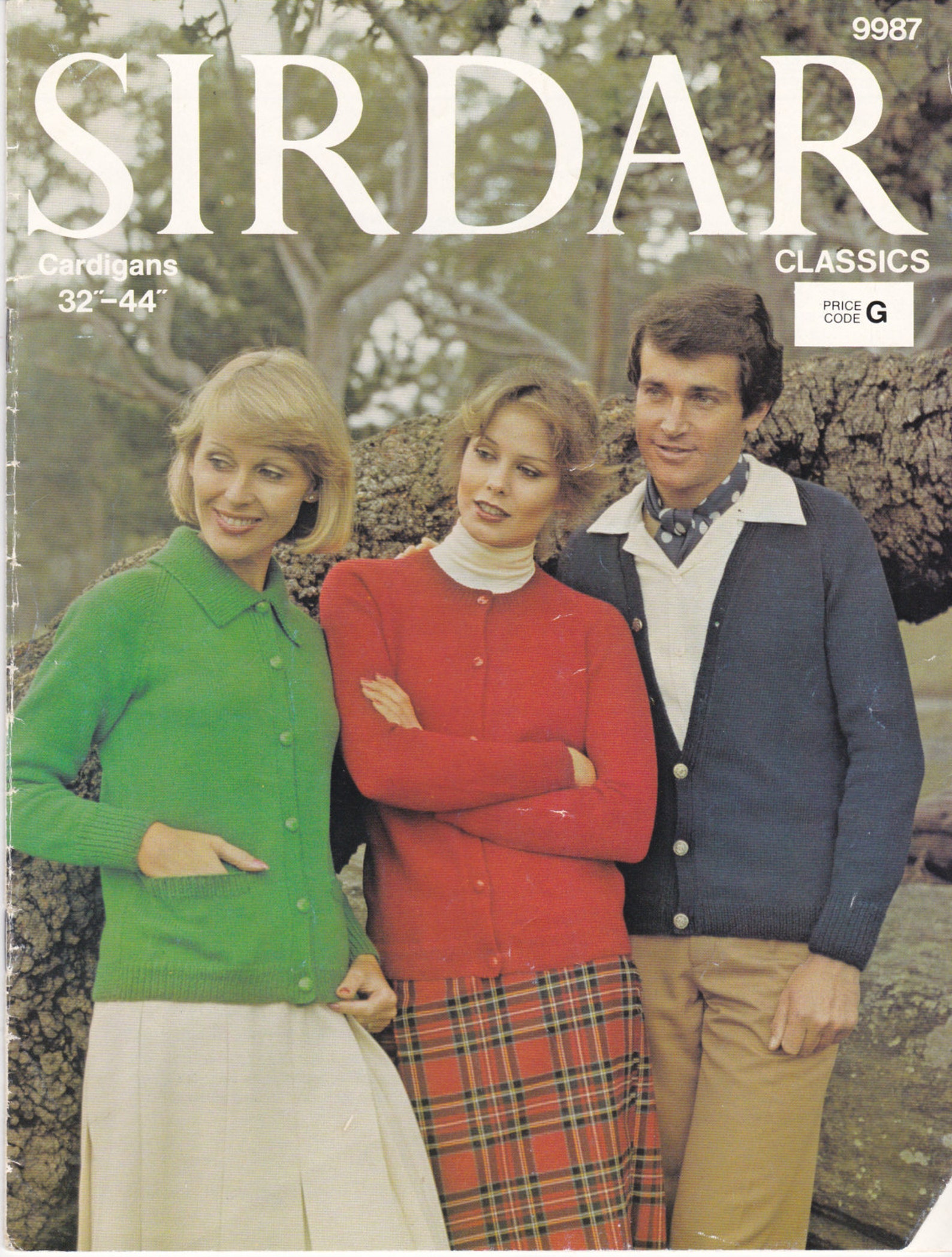 Sirdar Knitting Pattern No 9987 for Womens and Men Cardigans Vintage ...