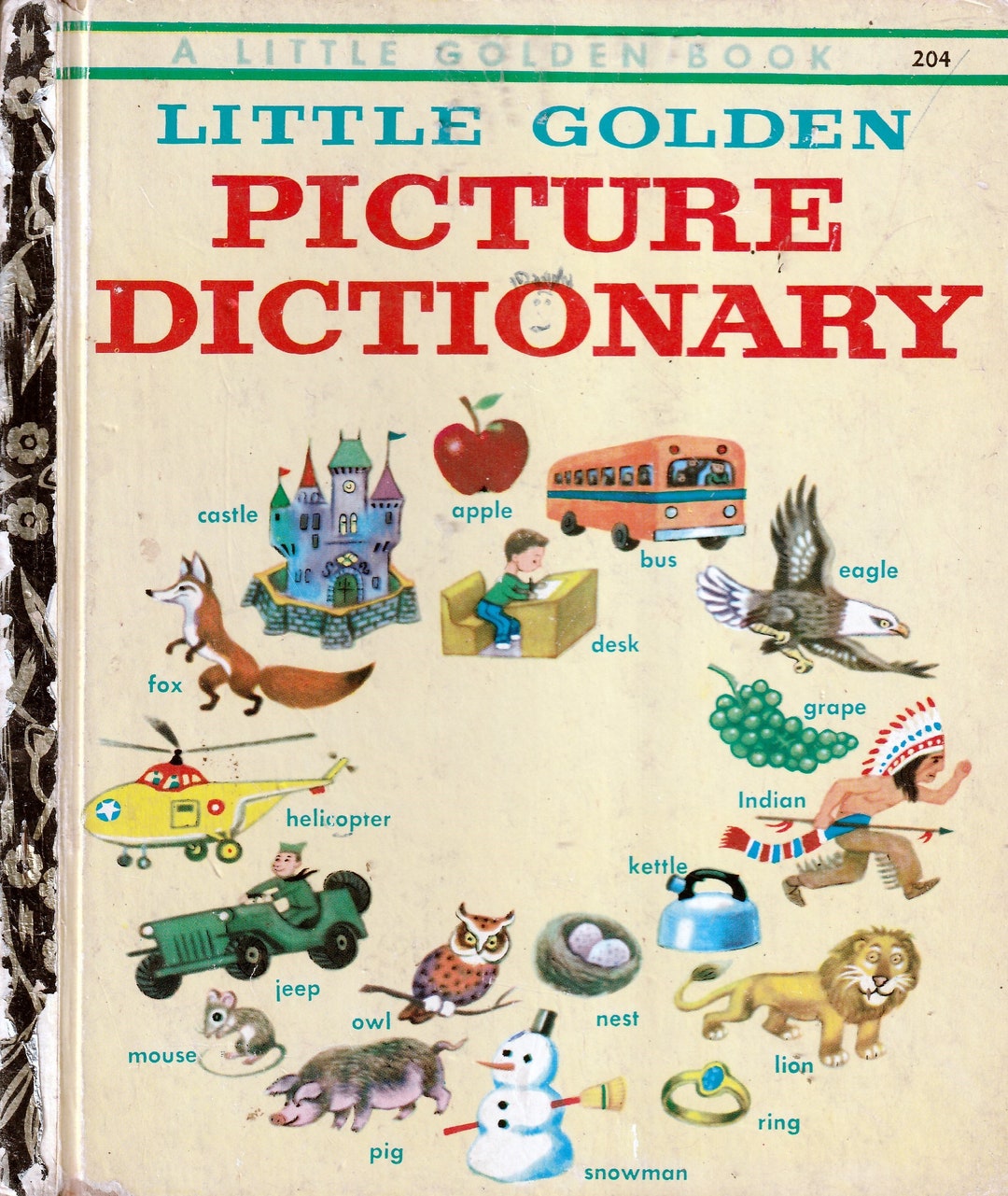 Little Golden Picture Dictionary Vintage Little Golden Book 1960 ...