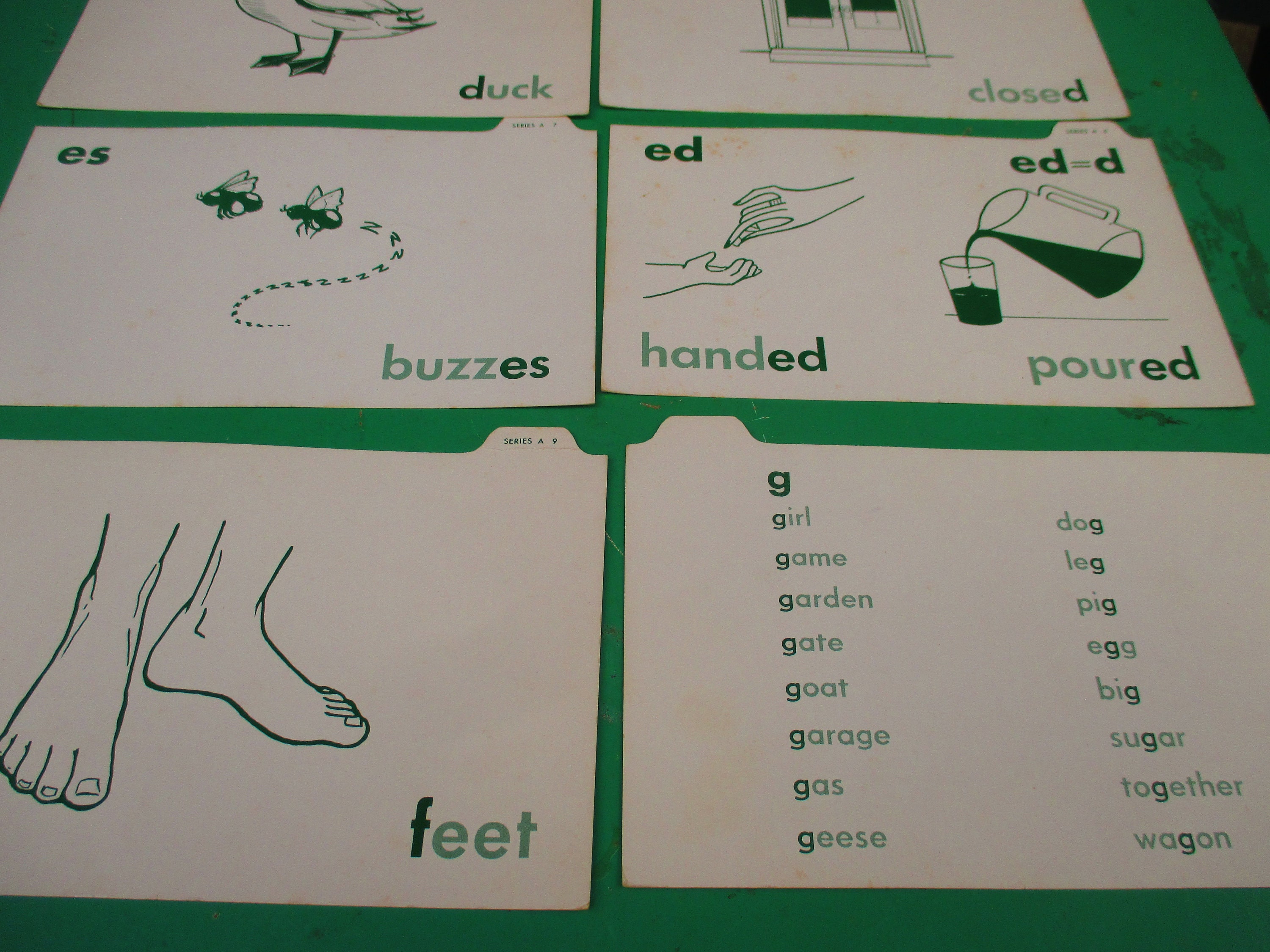 1950s Vintage Uno Phonics Game Cards Letters 10 Cards - Etsy