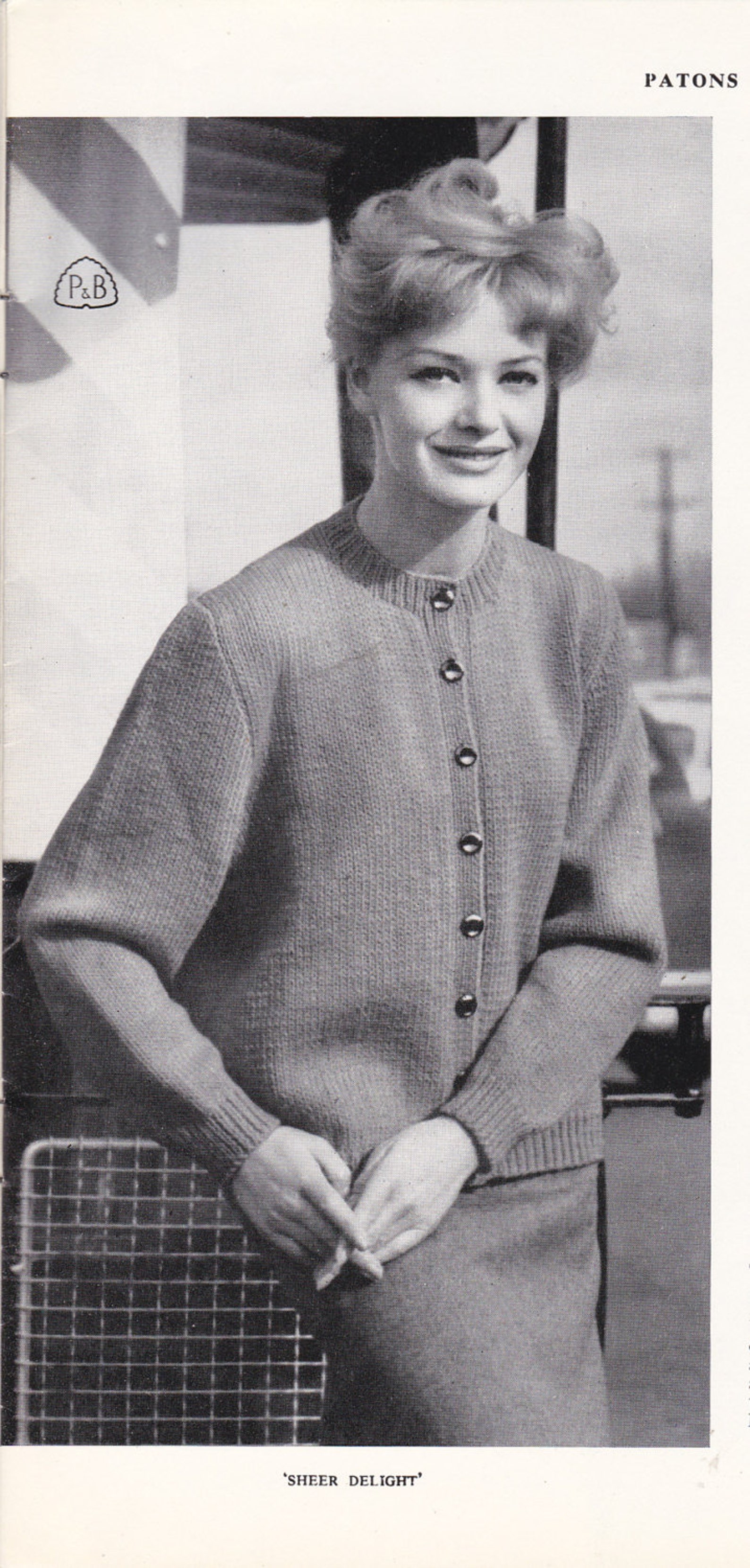 Vintage 1960s Paton's Knitting Pattern No 607 for Family Featuring Jet ...