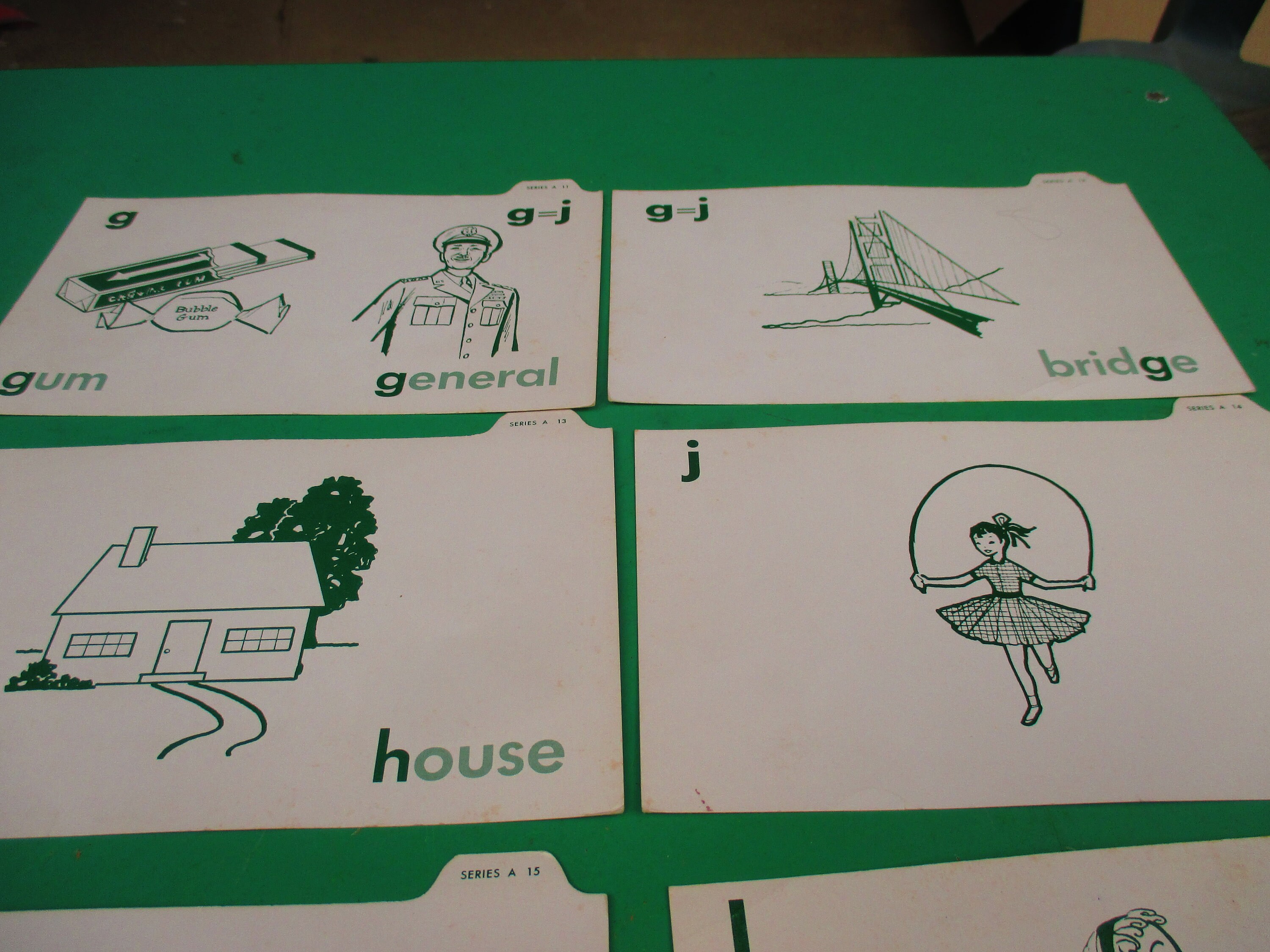 1950s Vintage Uno Phonics Game Cards Letters 10 Cards - Etsy