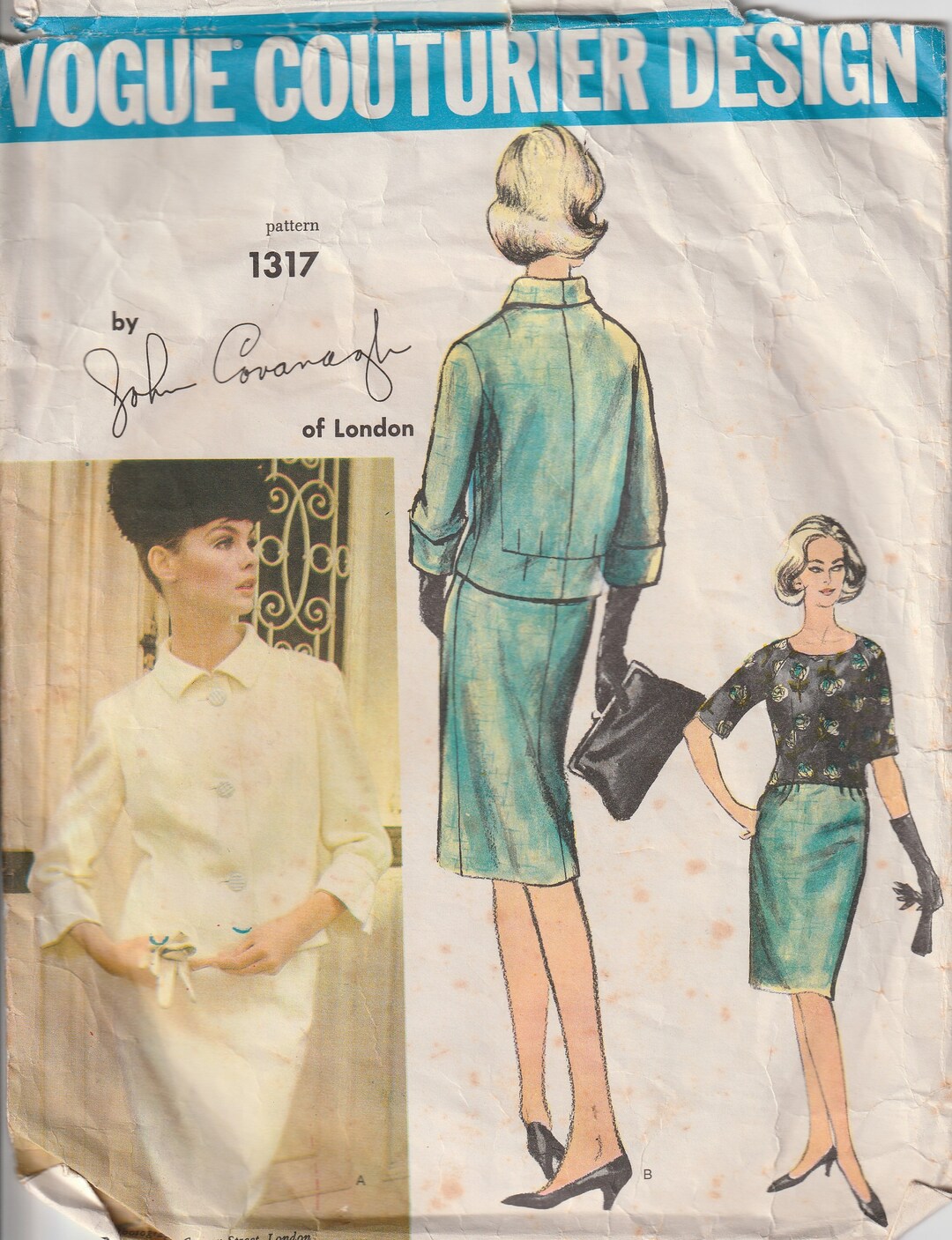 Vogue Couturier Design Pattern - John Cavanagh No 1317 Suit and Blouse ...