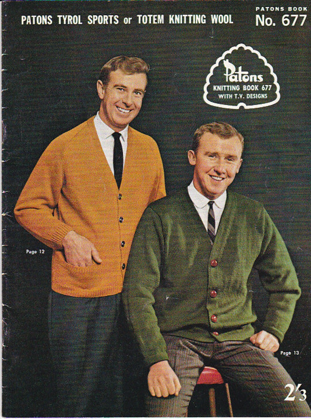 On Sale - Vintage 1960s - Knits for Men and Women No 677 Vintage ...