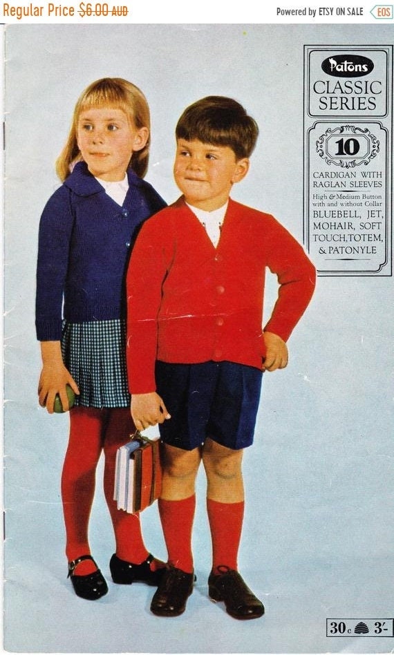 Vintage 1960s - Patons Childrens Knitting Book No 10 - Patons Classics ...